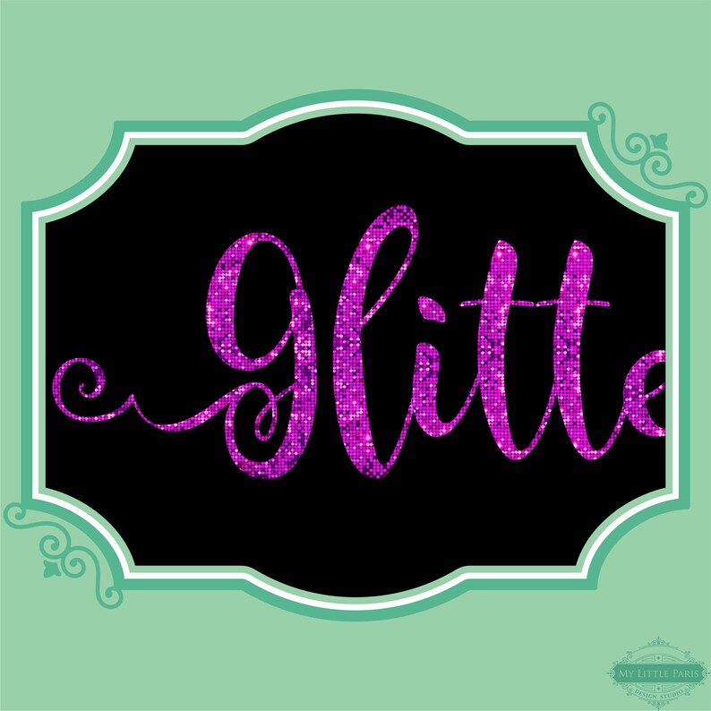 Pink Fuchsia Glitter PNG Clip Art Letters Font Numbers Instant Download ...
