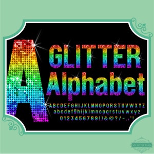 PNG Glitter Clip Art Letters Font Numbers Instant Download Files ...