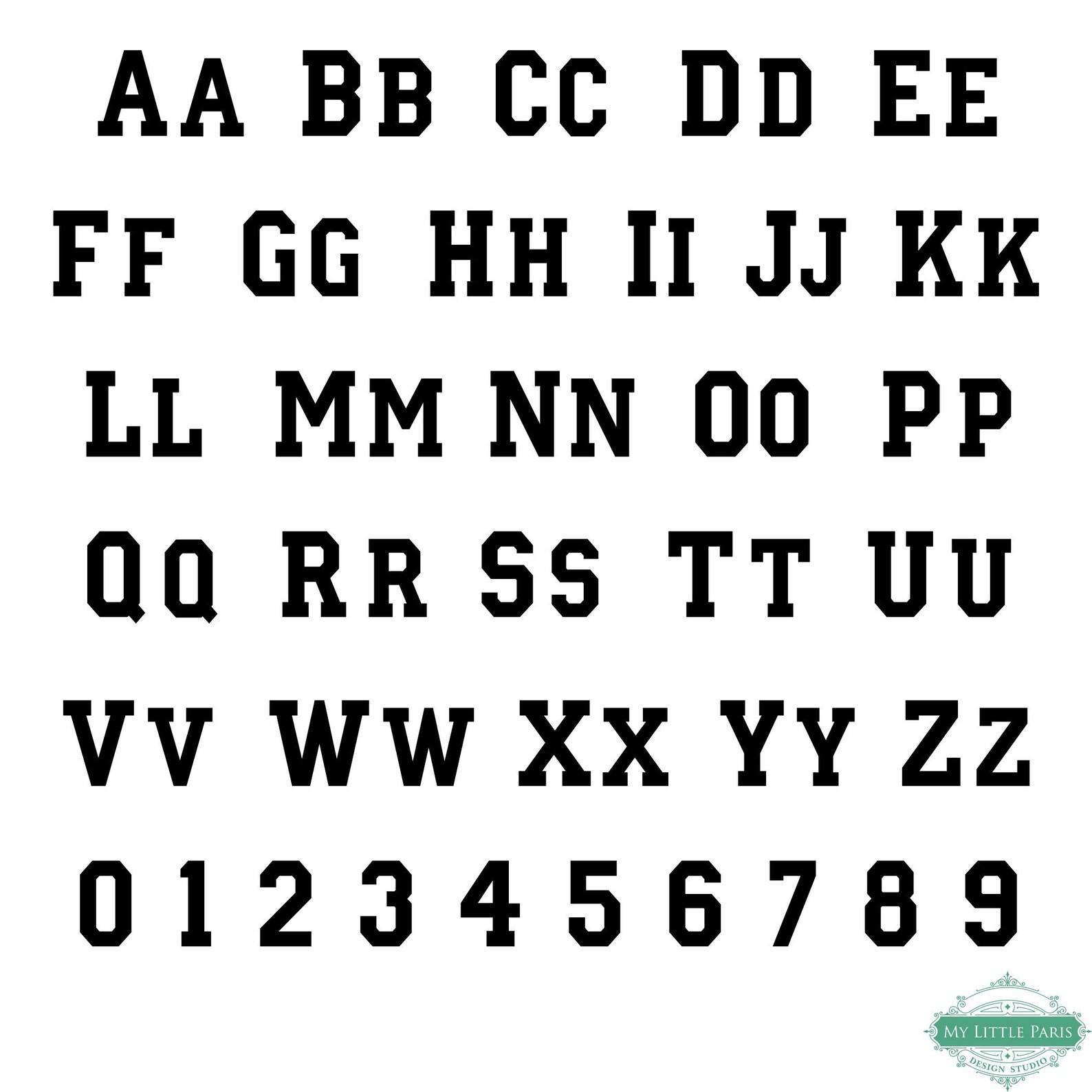 SVG PNG Alphabet Clip Art Football Sports Letters and Numbers - Etsy