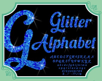 Glitter Letters - Etsy