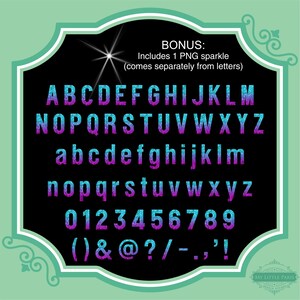 PNG Glitter Clip Art Letters Font Numbers Instant Download Files ...
