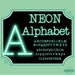 Neon Line Glow Effect Alphabet PNG Clip Art Letters Typewriter - Etsy