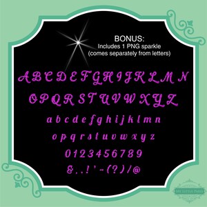 PNG Glitter Sparkle Clip Art Letters Font Numbers Instant Download ...