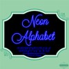 Neon Script Line Glow Effect Alphabet PNG Clip Art Letters Script Font ...