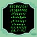 Green Neon Script Alphabet PNG Clip Art Letters Font Numbers Instant ...