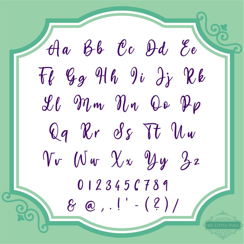 Embroidery Font Molly 0.75 1 1.5 2 | Etsy