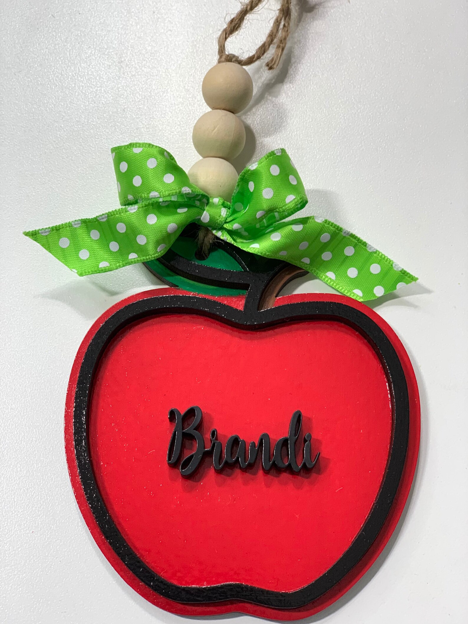 Apple Bag Tag - Etsy