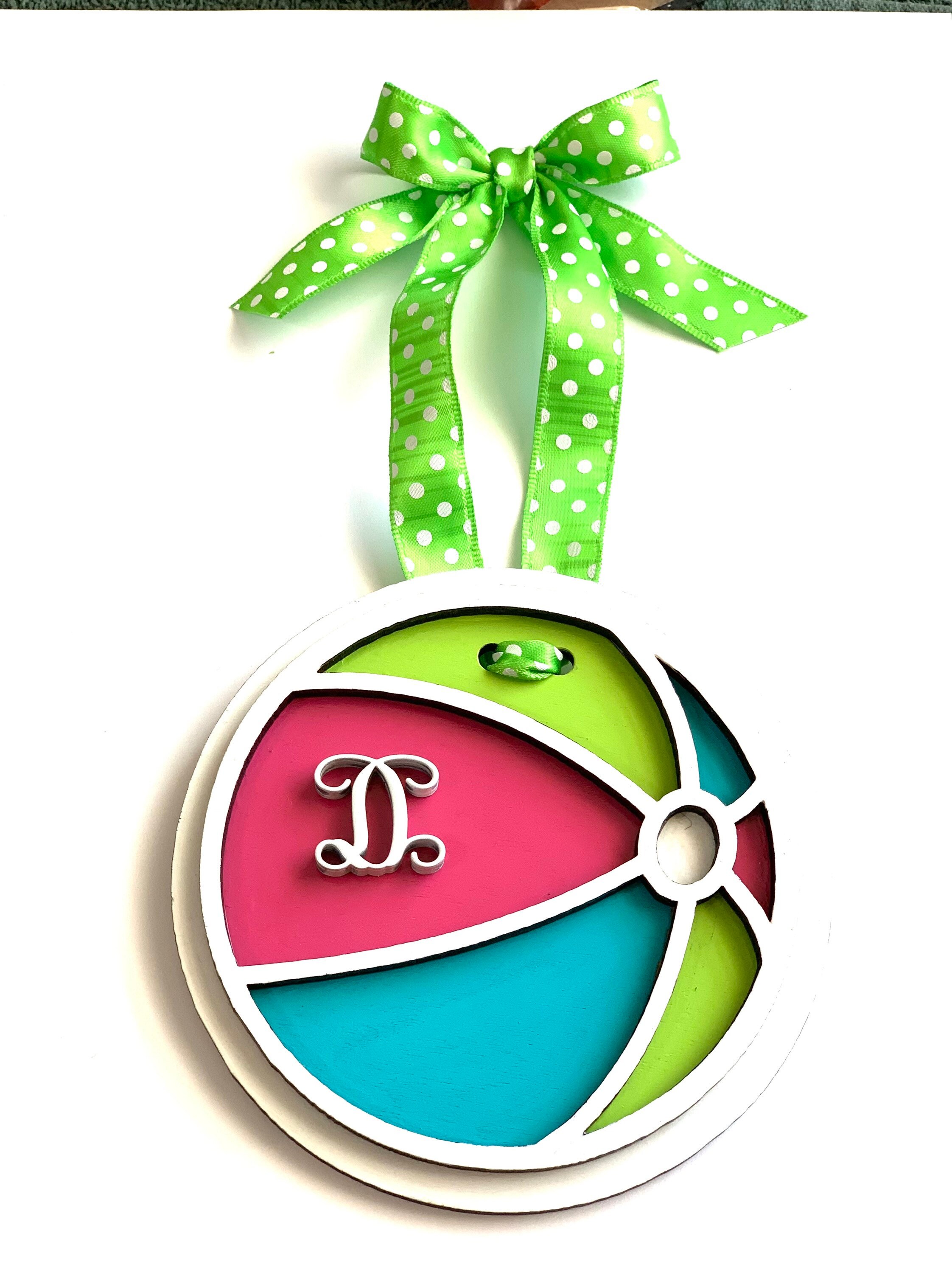 Beach Ball Bag Tag - Etsy