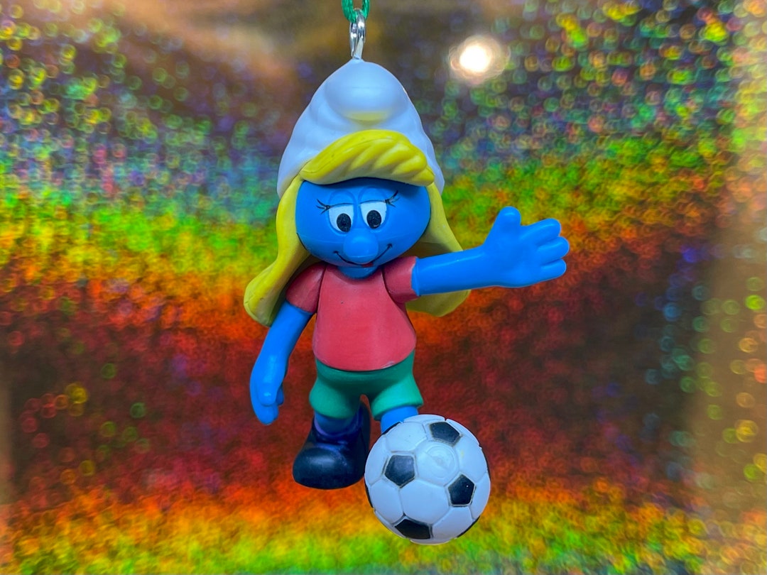 The Smurfs Soccer Smurfette Ornament - Etsy