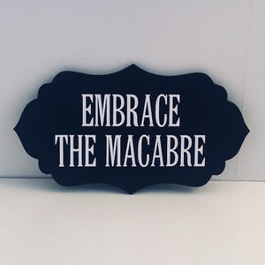 Gothic Wall Plaque, Handmade Gothic Wall Plaque, Embrace the Macabre ...