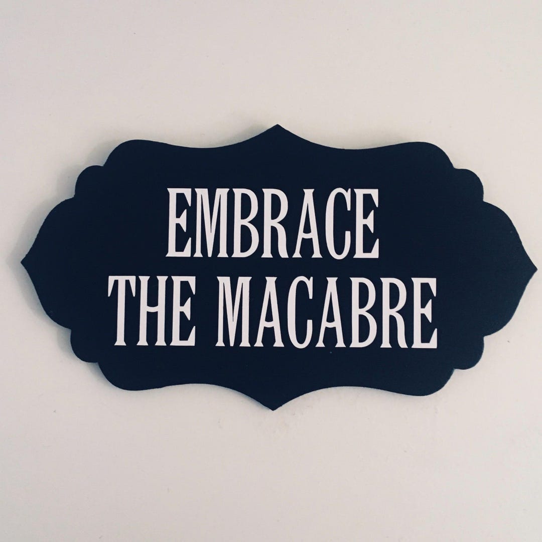 Gothic Wall Plaque, Handmade Gothic Wall Plaque, Embrace the Macabre ...