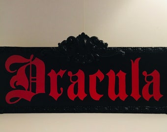 Dracula Wall Plaque - Etsy