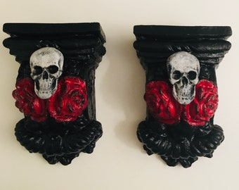Skull Wall Sconce - Etsy