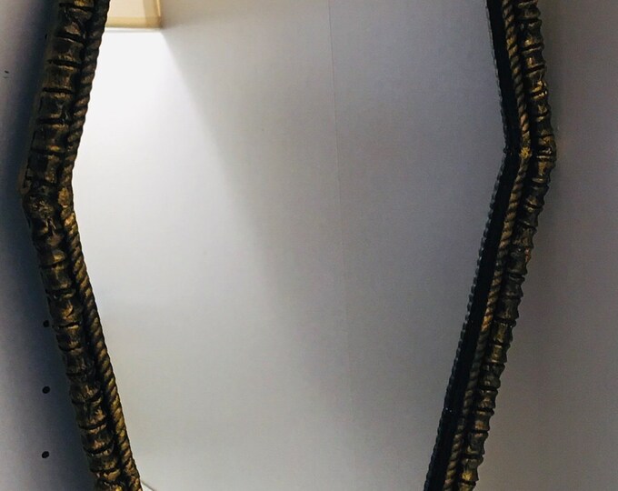 Gothic Wall Mirror Gold Coffin Gothic Mirror Large Gothic - Etsy