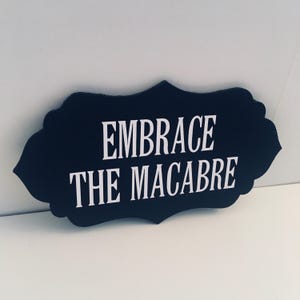 Gothic Wall Plaque, Handmade Gothic Wall Plaque, Embrace the Macabre ...