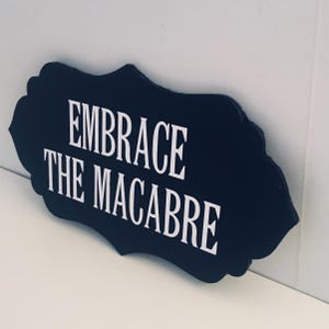 Gothic Wall Plaque, Handmade Gothic Wall Plaque, Embrace the Macabre ...