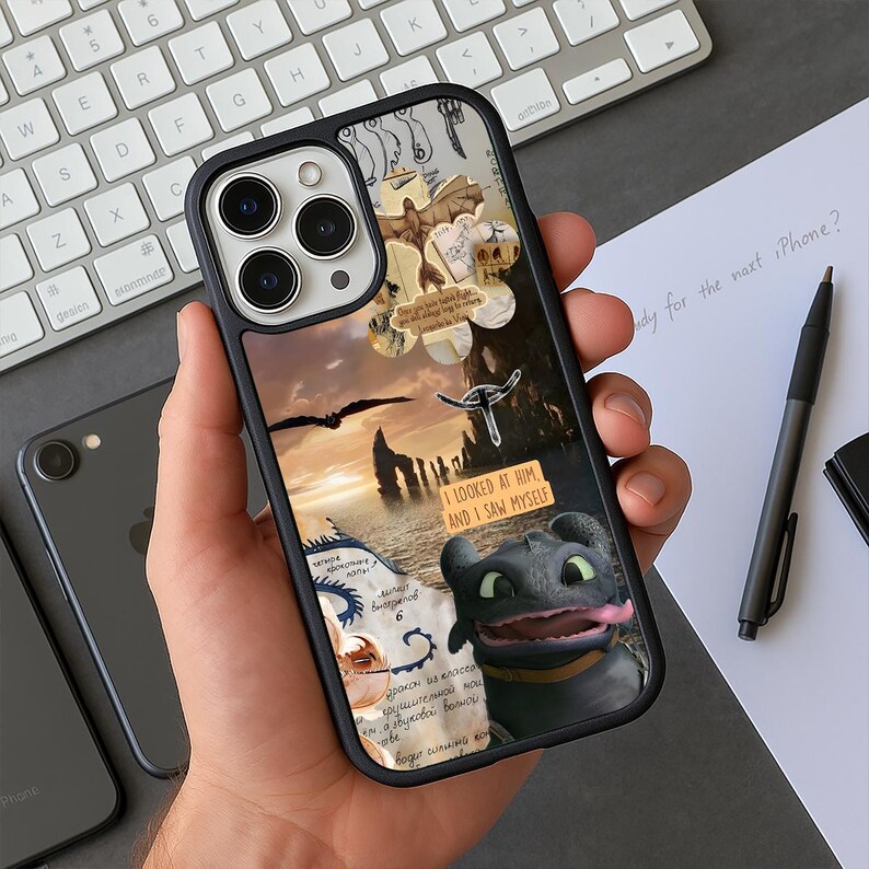 Mythical Dragon Design iPhone Case Night Fury Toothless Samsung Phone ...
