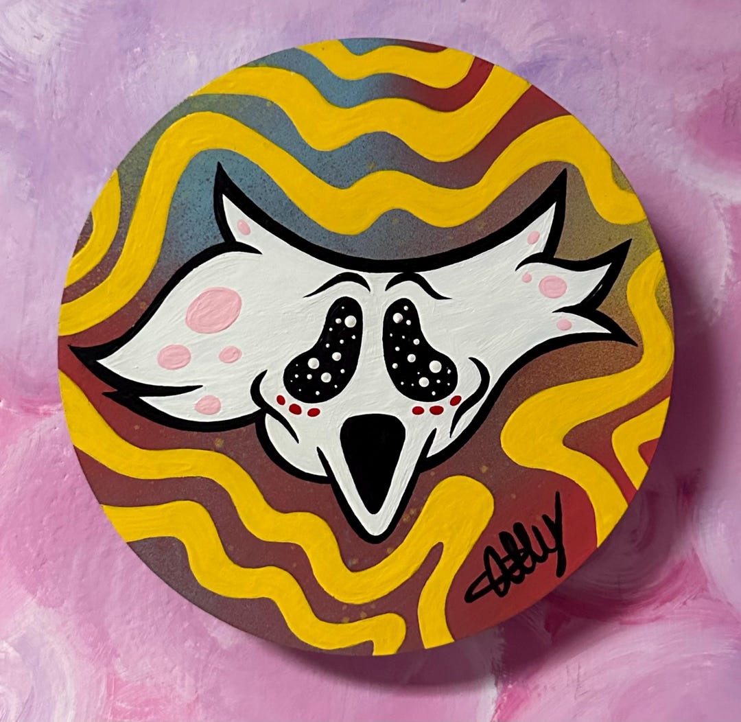 Angel Dust Ghostface Wood Painting - Etsy