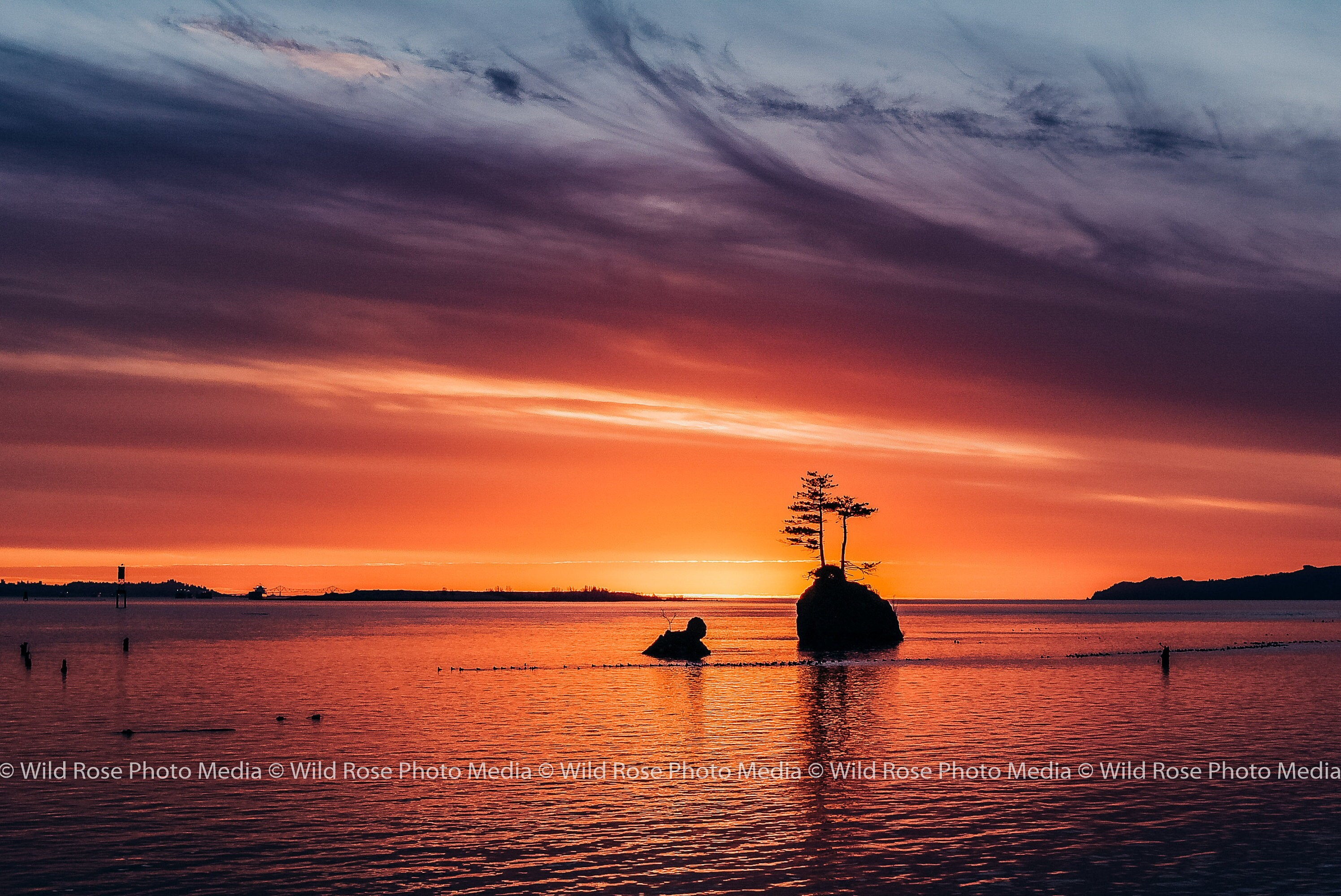 Columbia River Sunset - Photographic Wall Art - Etsy