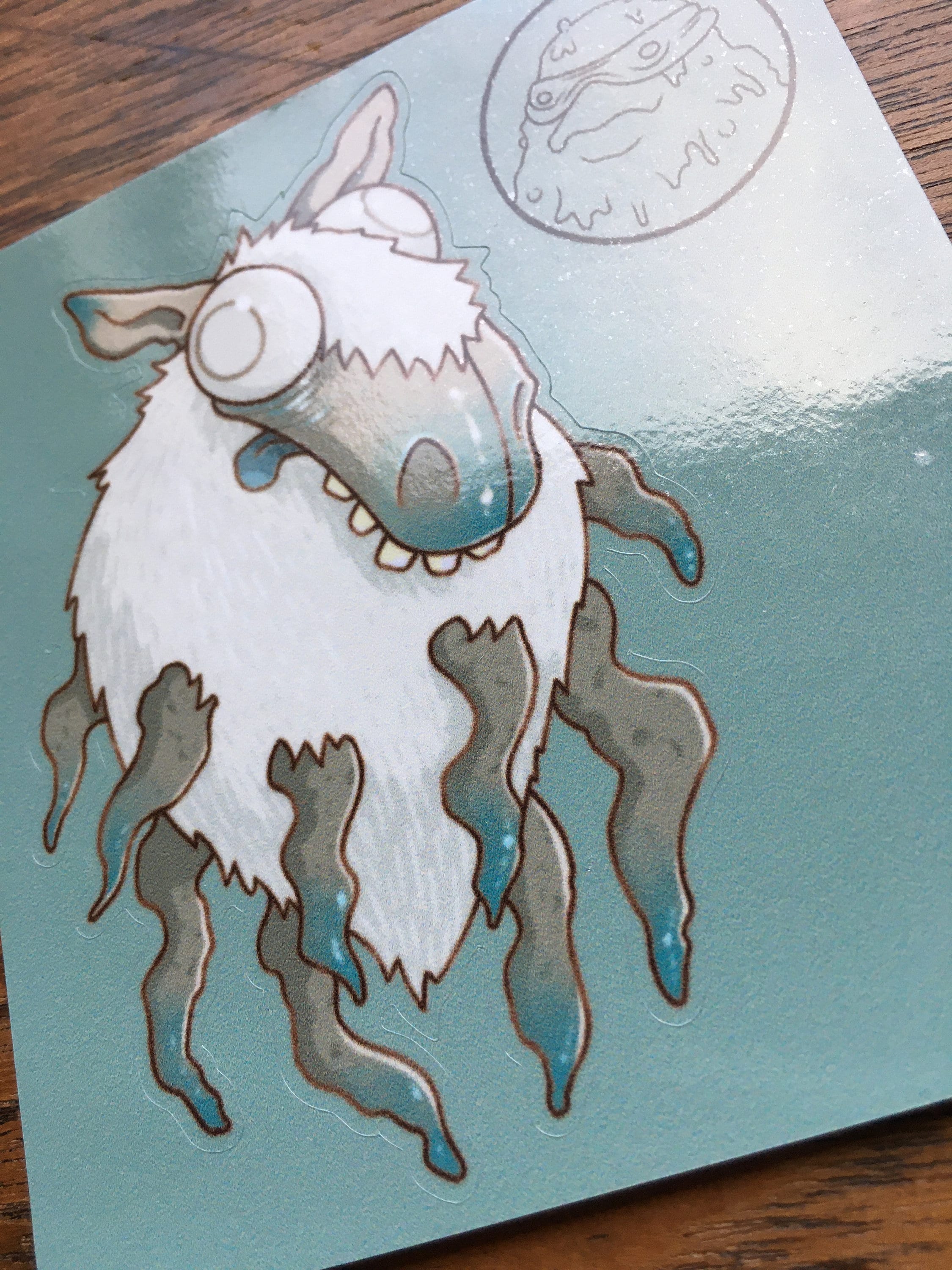 Grub Creature Vinyl Sticker Squib Character Fantasy Animal - Etsy