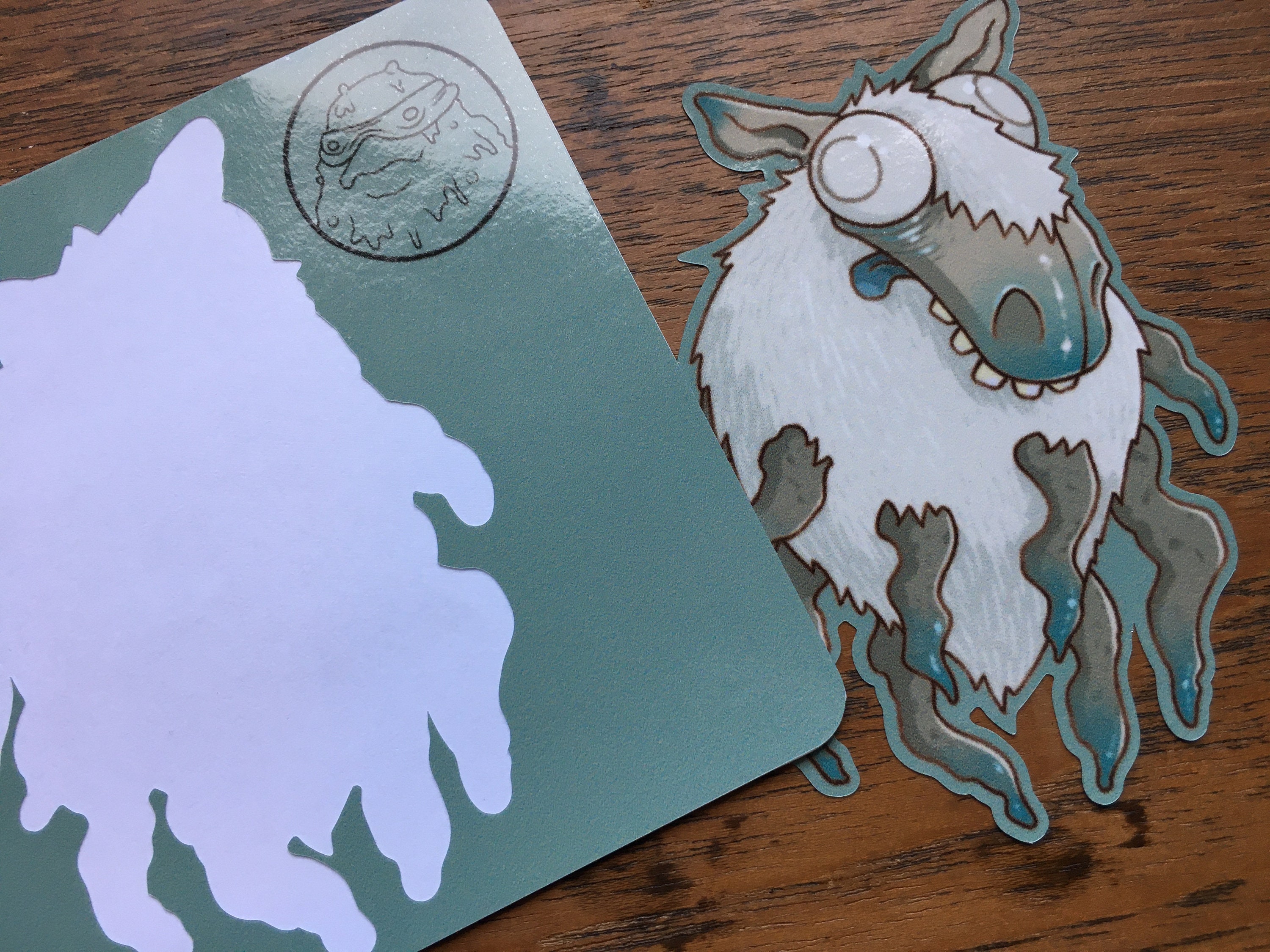 Grub Creature Vinyl Sticker Squib Character Fantasy Animal - Etsy