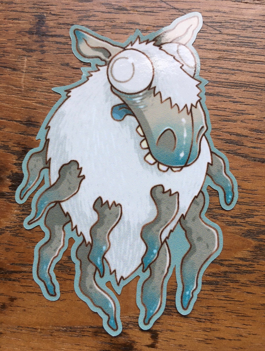 Grub Creature Vinyl Sticker Squib, Character, Fantasy, Animal - Etsy