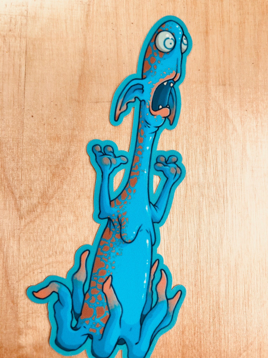 Grub Creature Vinyl Sticker Worblort, Character, Fantasy, Animal - Etsy