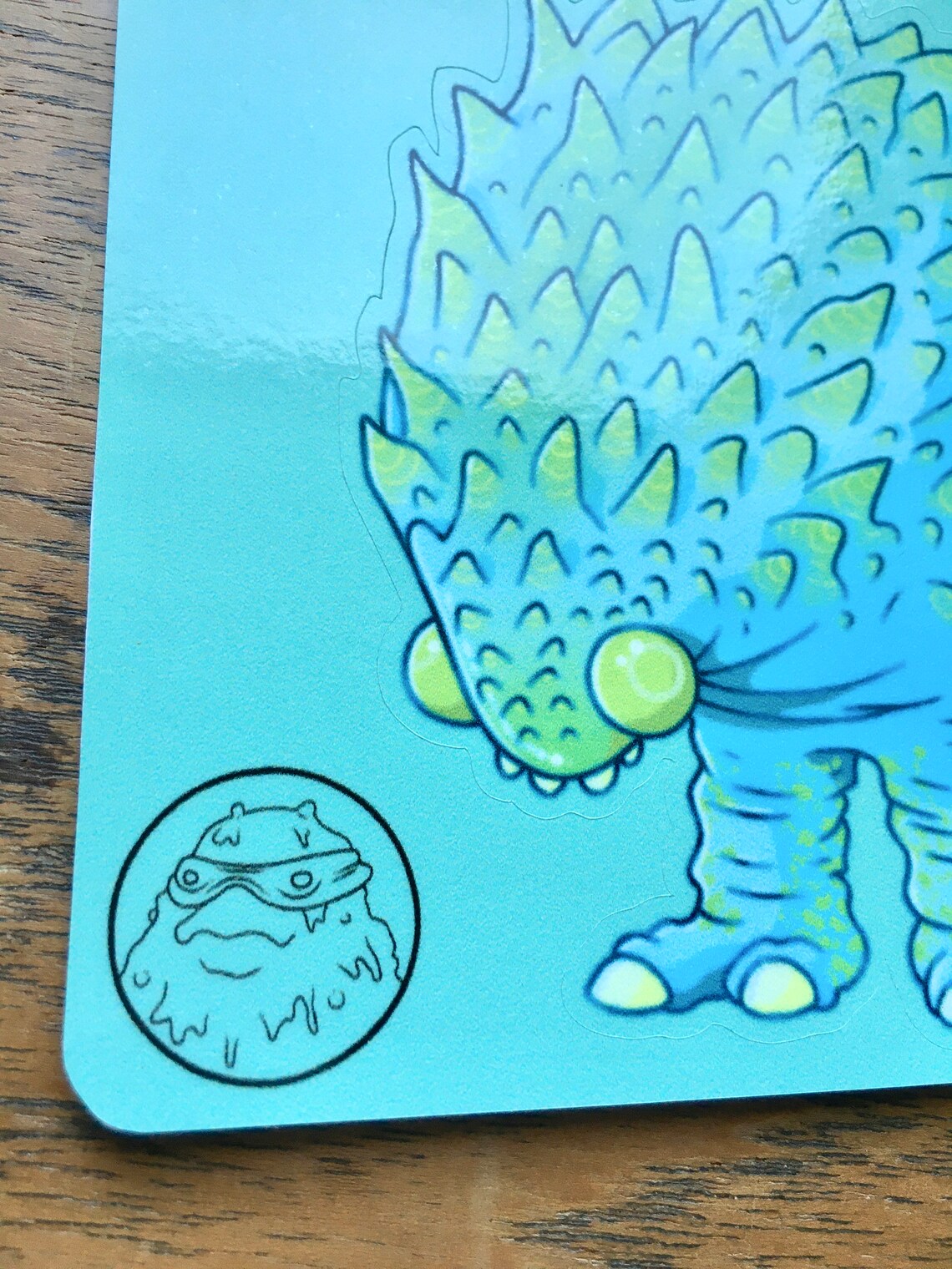 Grub Creature Vinyl Sticker Gorgon, Character, Fantasy, Animal - Etsy