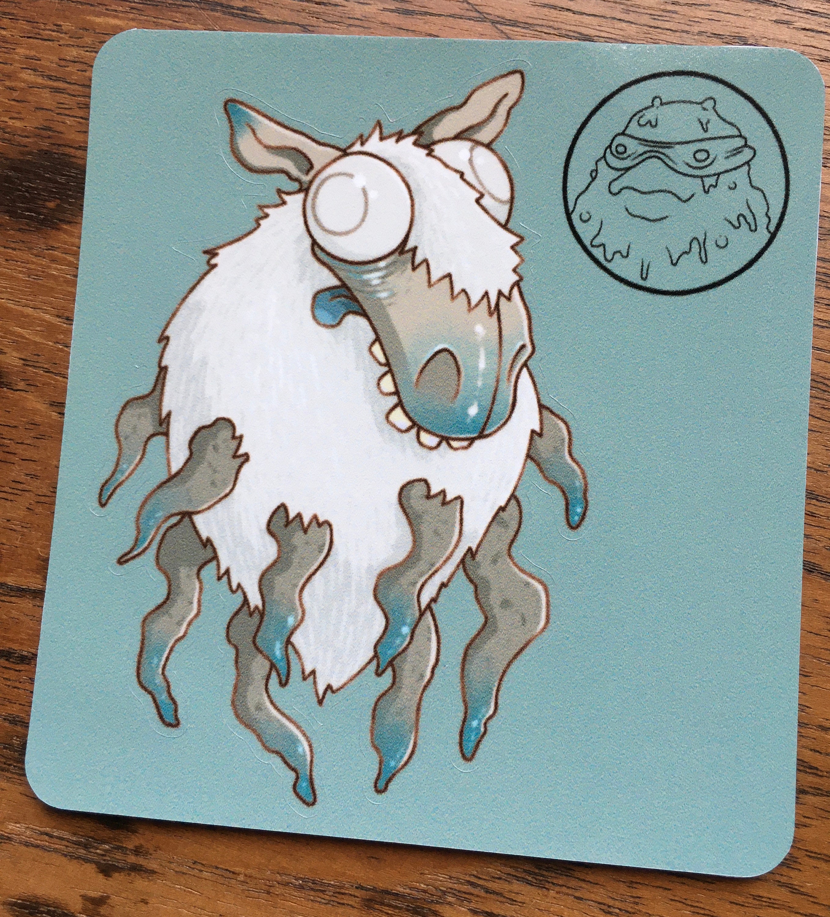 Grub Creature Vinyl Sticker Squib Character Fantasy Animal - Etsy