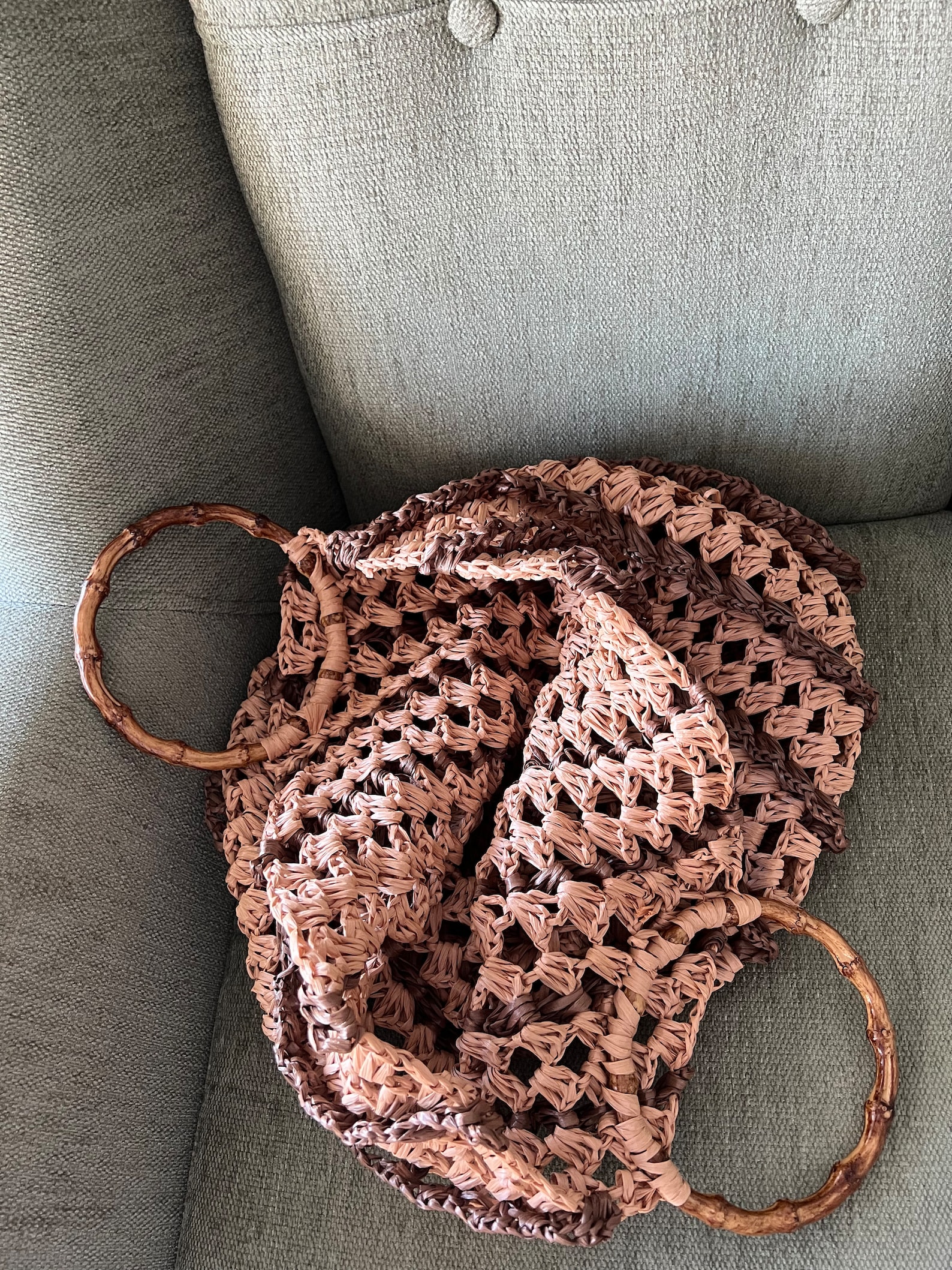 CROCHET PATTERN Tote Bag. Raffia Bag Pattern. Crocheted Raffia - Etsy