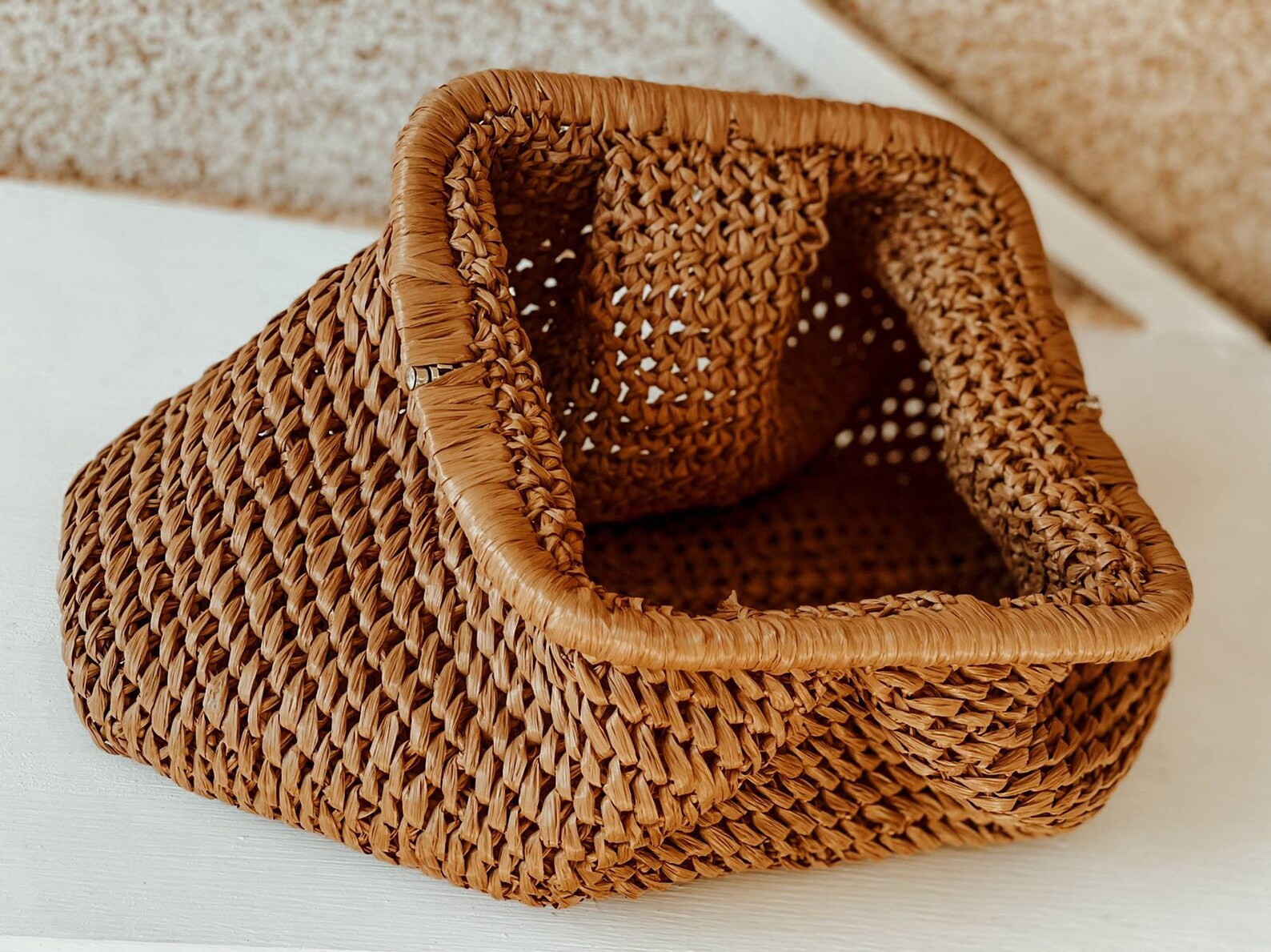 Lightweight Clutch Bag Color Wood. Cloud Bag. Voluminous - Etsy