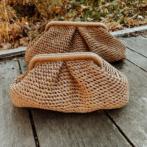Crochet Dumpling Bag Pattern (raffia Cloud Clutch) — English PDF ...