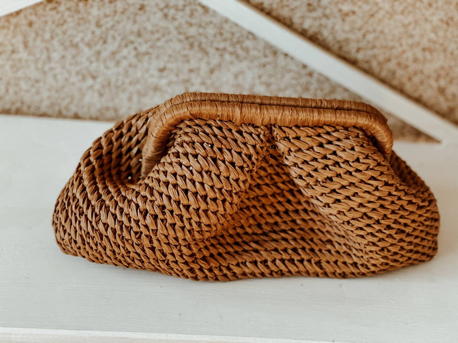 Lightweight Clutch Bag Color Wood. Cloud Bag. Voluminous - Etsy