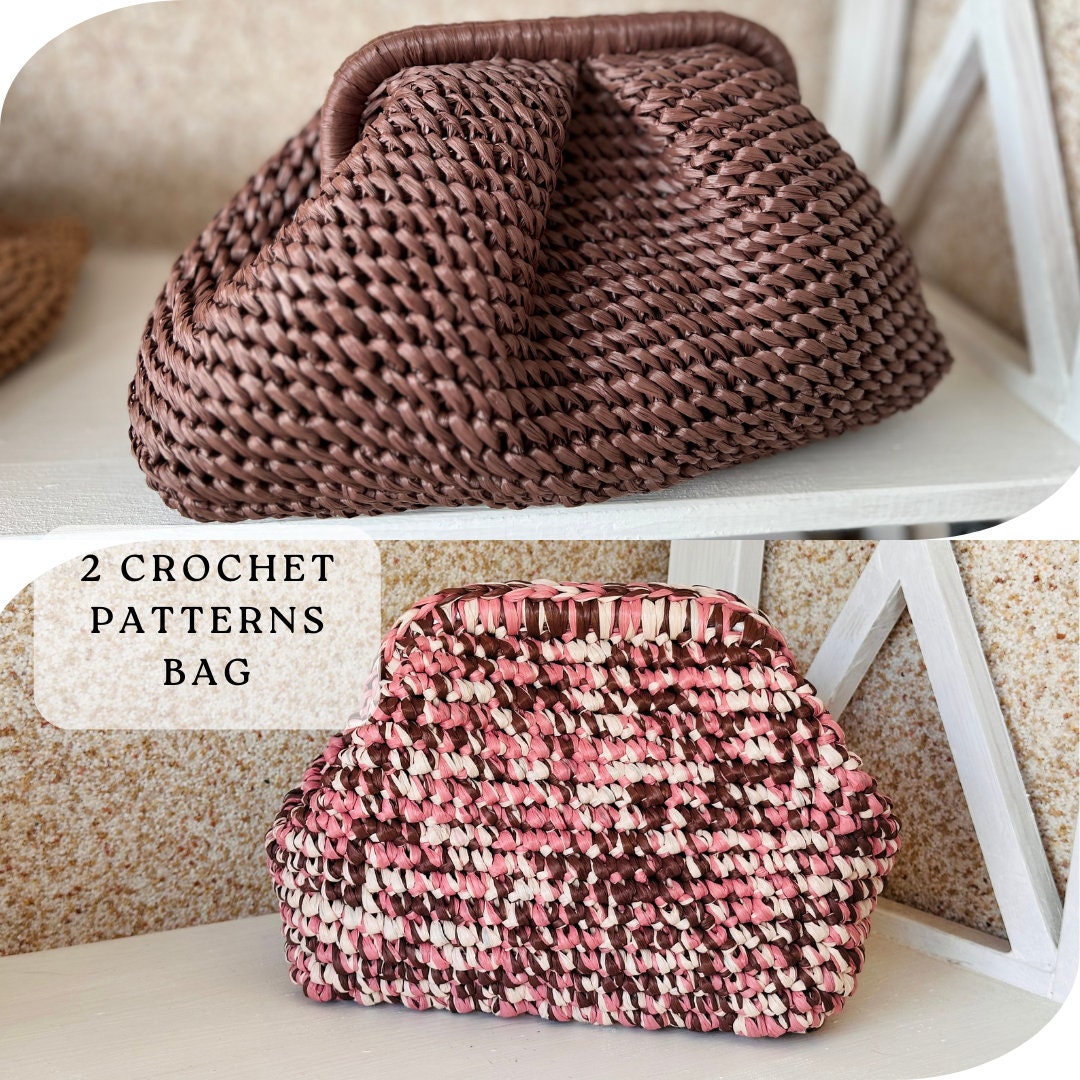 Crochet Pattern Dumpling Bag. Tutorial Clutch Bag. Wristlet Clutch ...