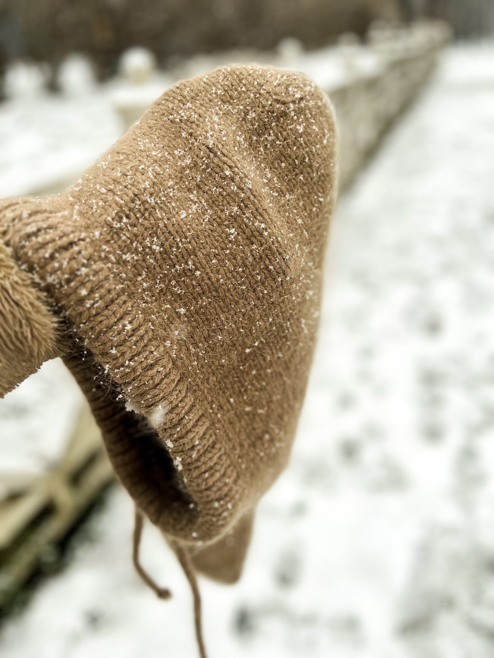 Handmade Angora Knit Balaclava, Caramel Winter Hood, Warm Hooded Scarf ...