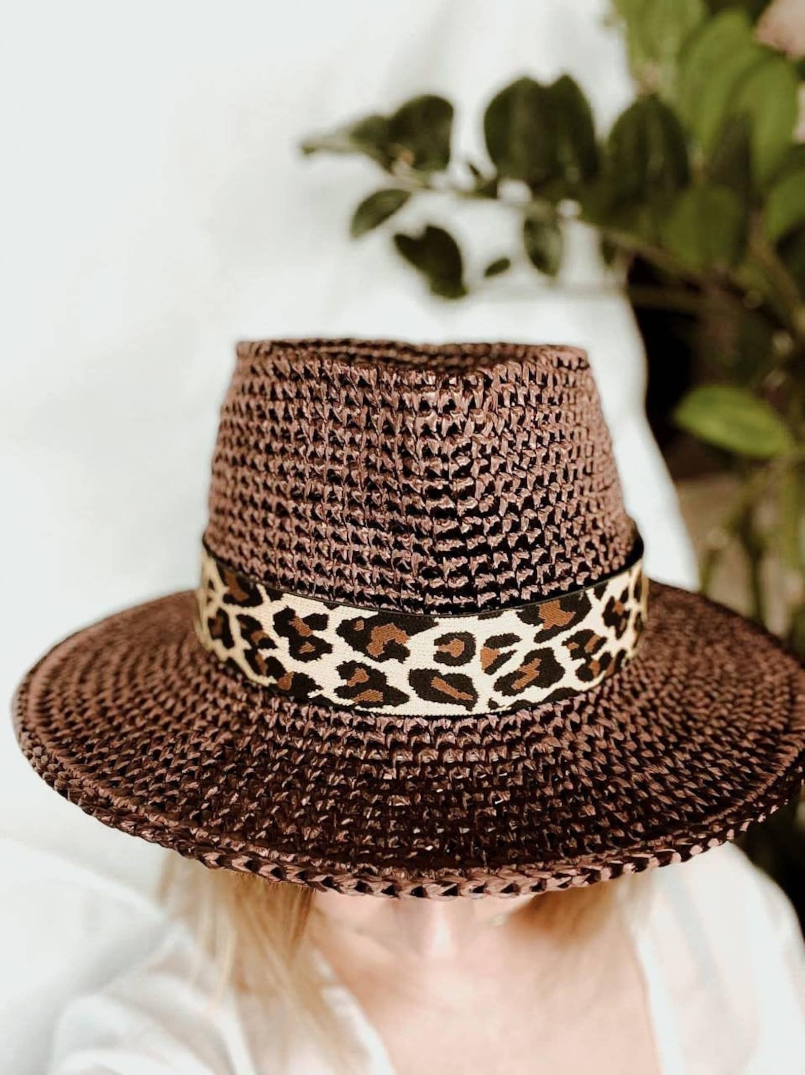 Summer Headdress. Handmade Crochet Fedora Hat. Womens Fedora Hats for ...