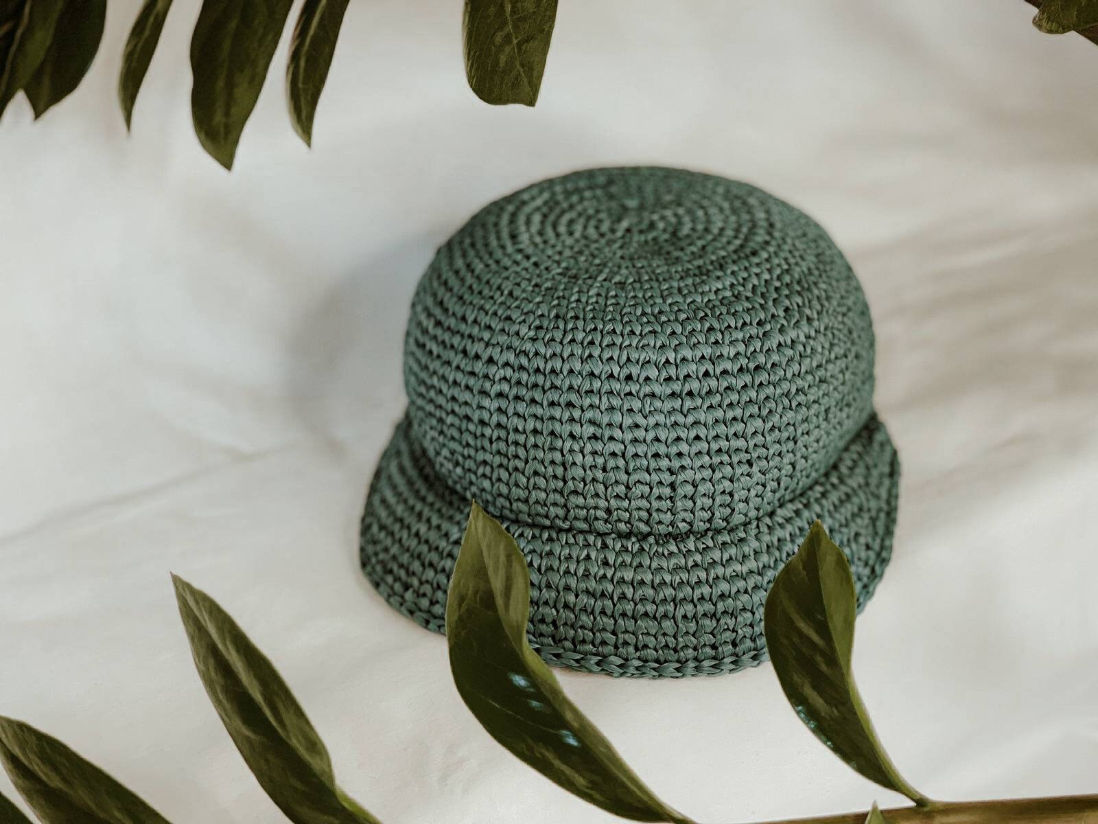 Raffia Hat Tutorial PDF. Crochet Cap Hat Pattern. Baby Summer | Etsy