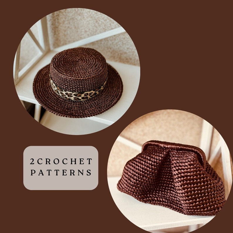 2 Crochet Patterns for Bag and Hat. Crochet Pattern Dumpling - Etsy