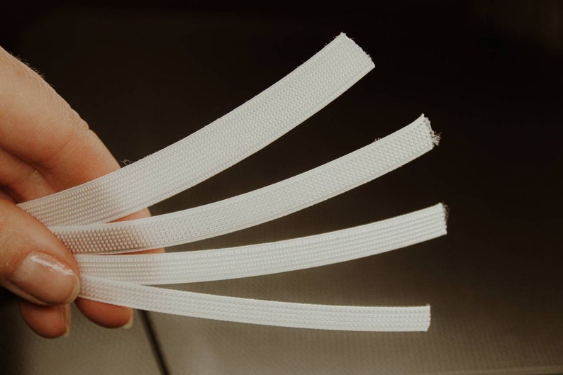 White Rigilene Boning: Polyester Plastic Stiffener (6-15 Mm) - Etsy