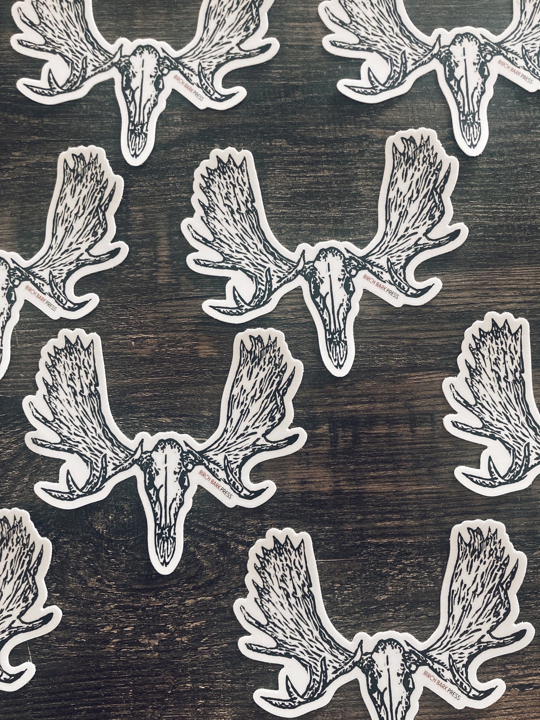 Moose Skull STICKER, Moose STICKER, Nature Themed Stickers - Etsy
