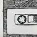Cassette Tape, Linocut, Music Art, Vintage - Etsy