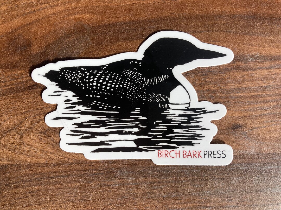 Simple Loon STICKER, Nature Themed Stickers, Bird Art - Etsy