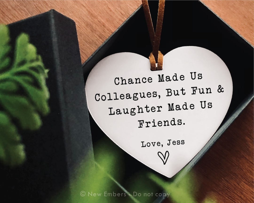 Leaving Gift for Work Colleague Engraved Leaving Present Personalised ...