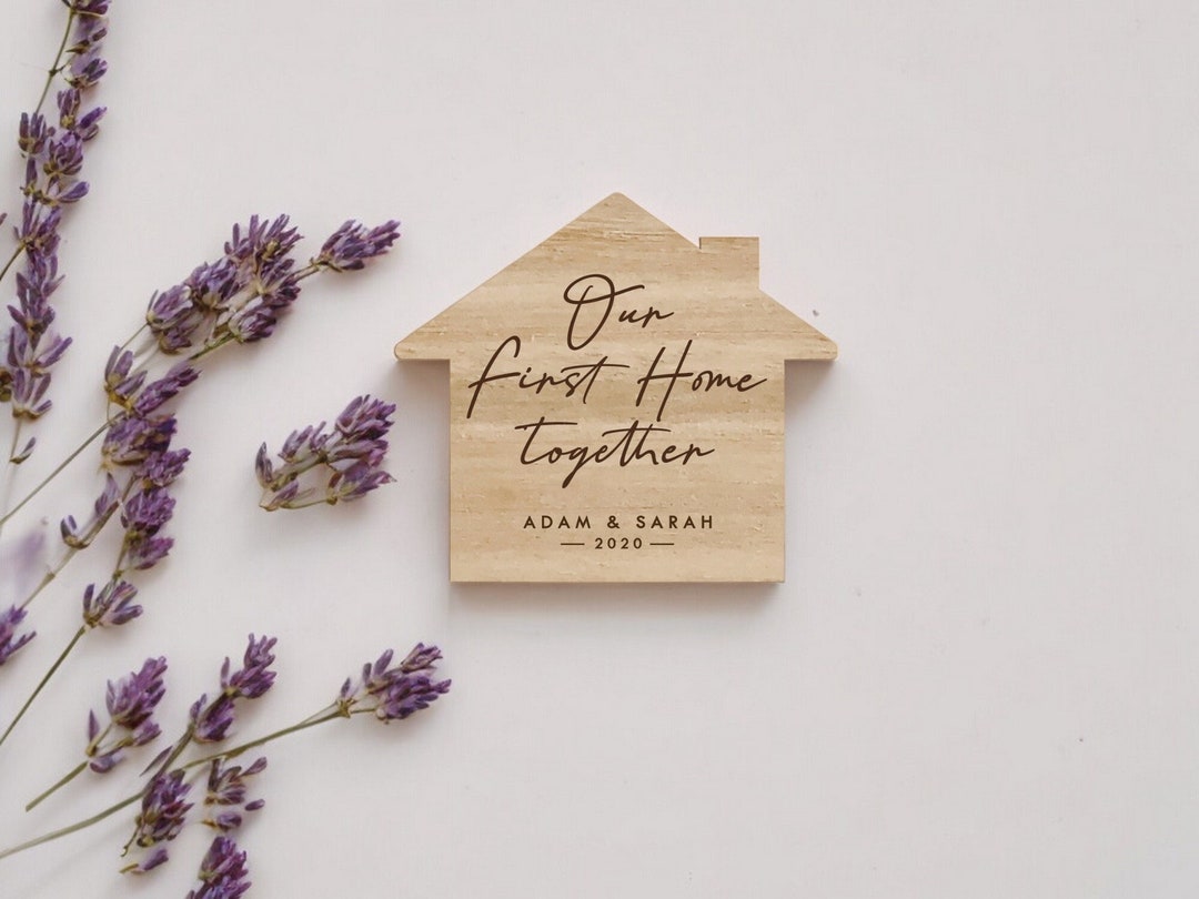 Magnet Keepsake Our First Home Together Wooden First Home Gift ...
