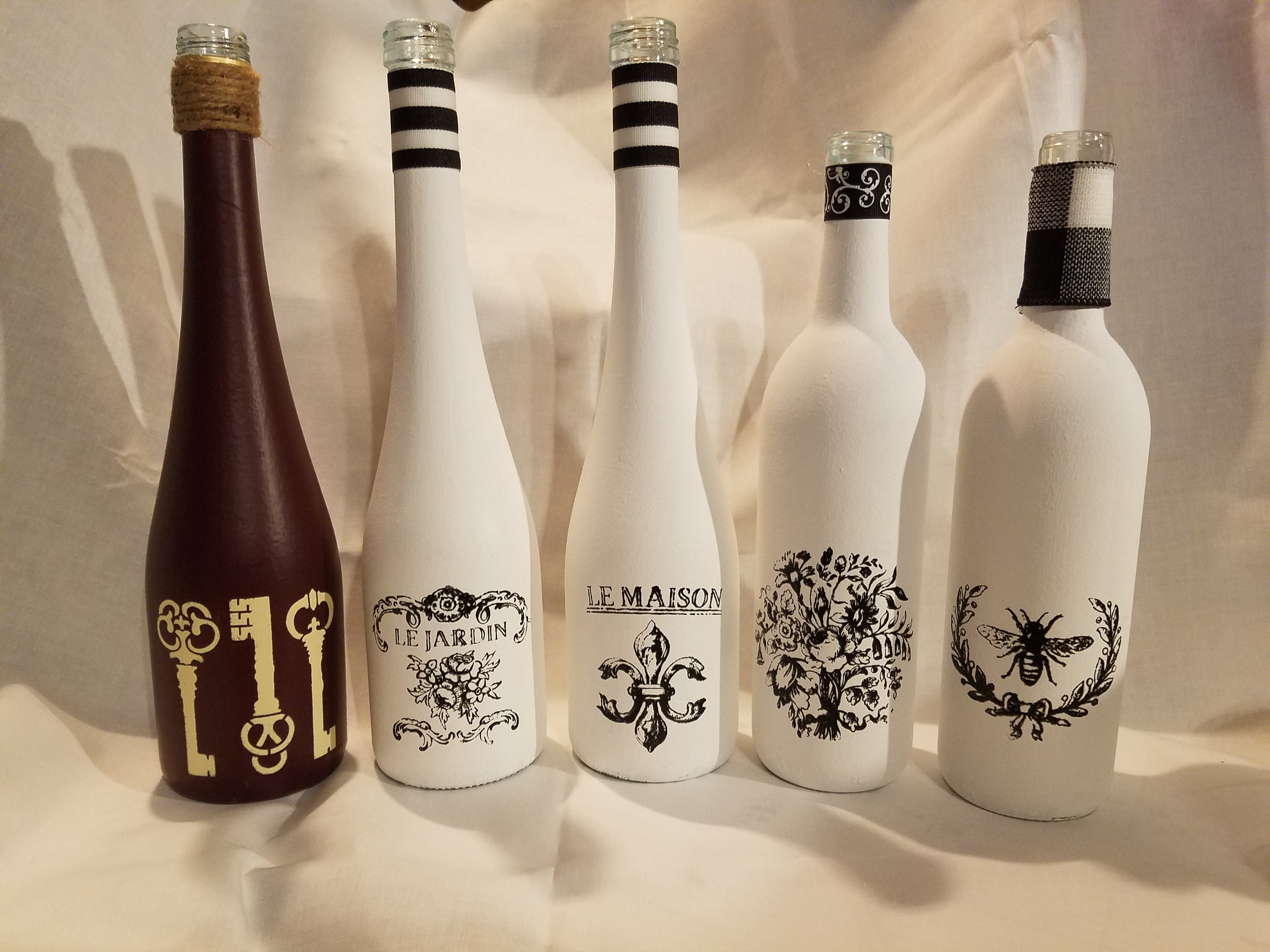 Decorative Wine Bottles - Etsy