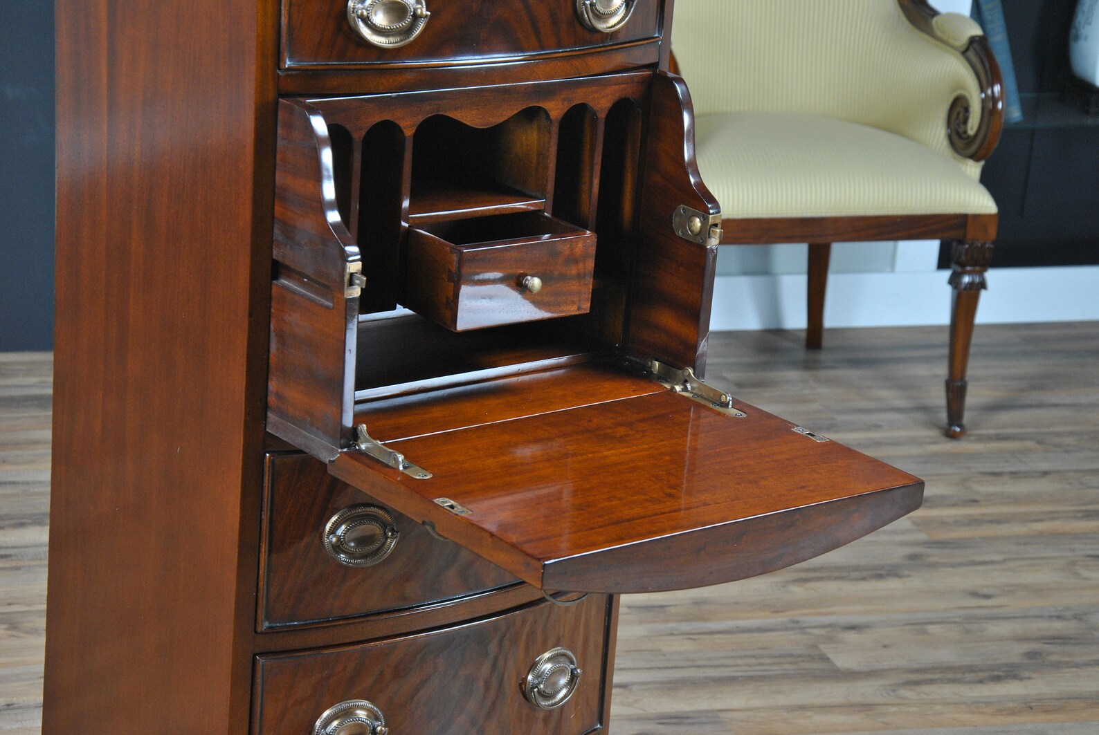 NOF074 Hidden Drawer Desk - Etsy