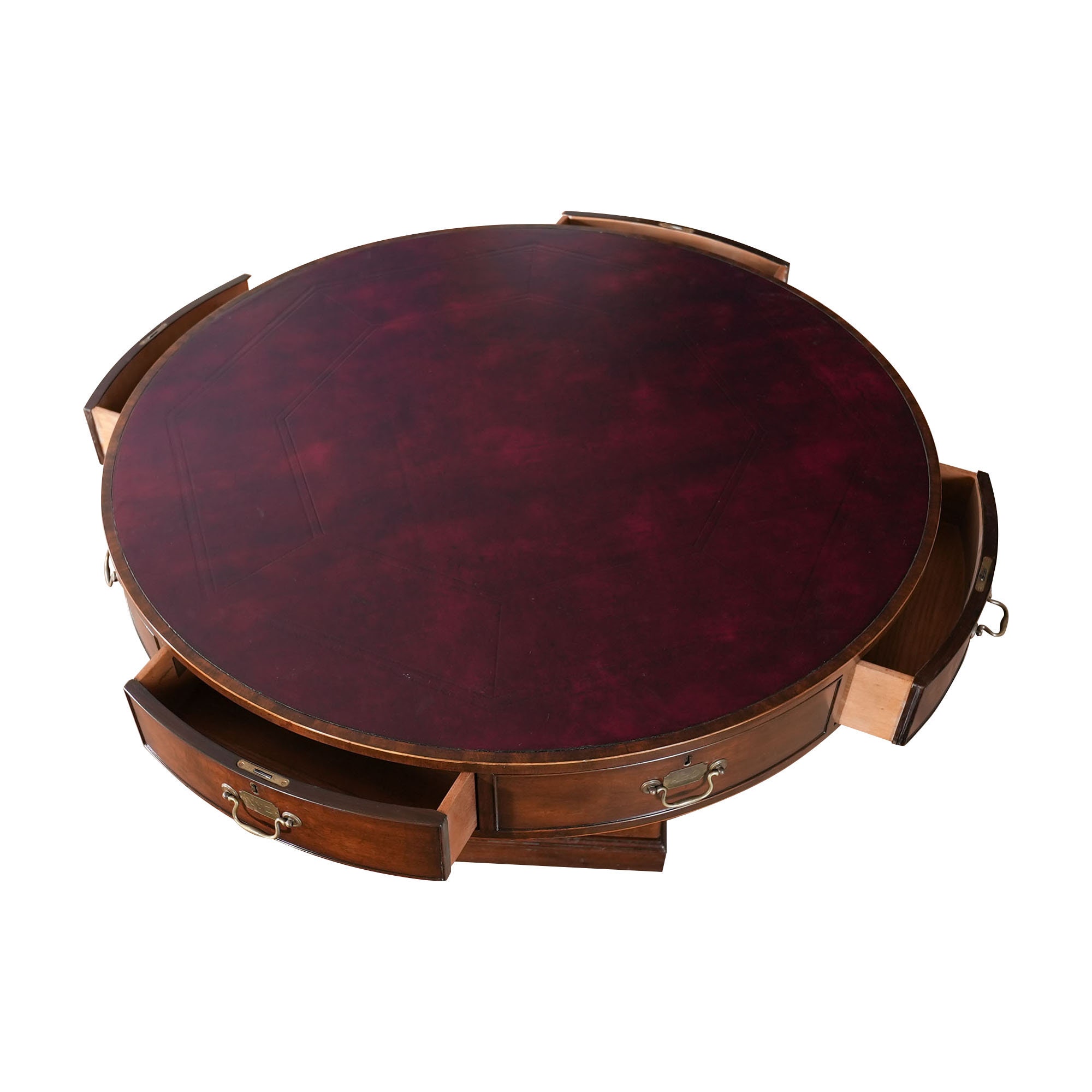 NVIN0439 Vintage Kittinger Drum Table - Etsy