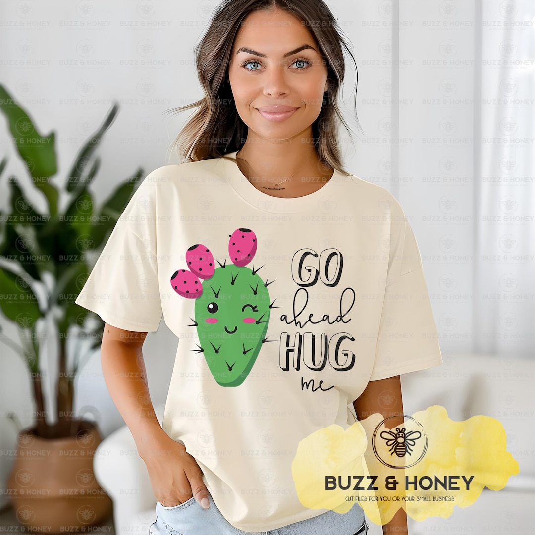 Funny Cactus "hug Me" Clipart | Sassy Svg Png (digital Download) - Etsy