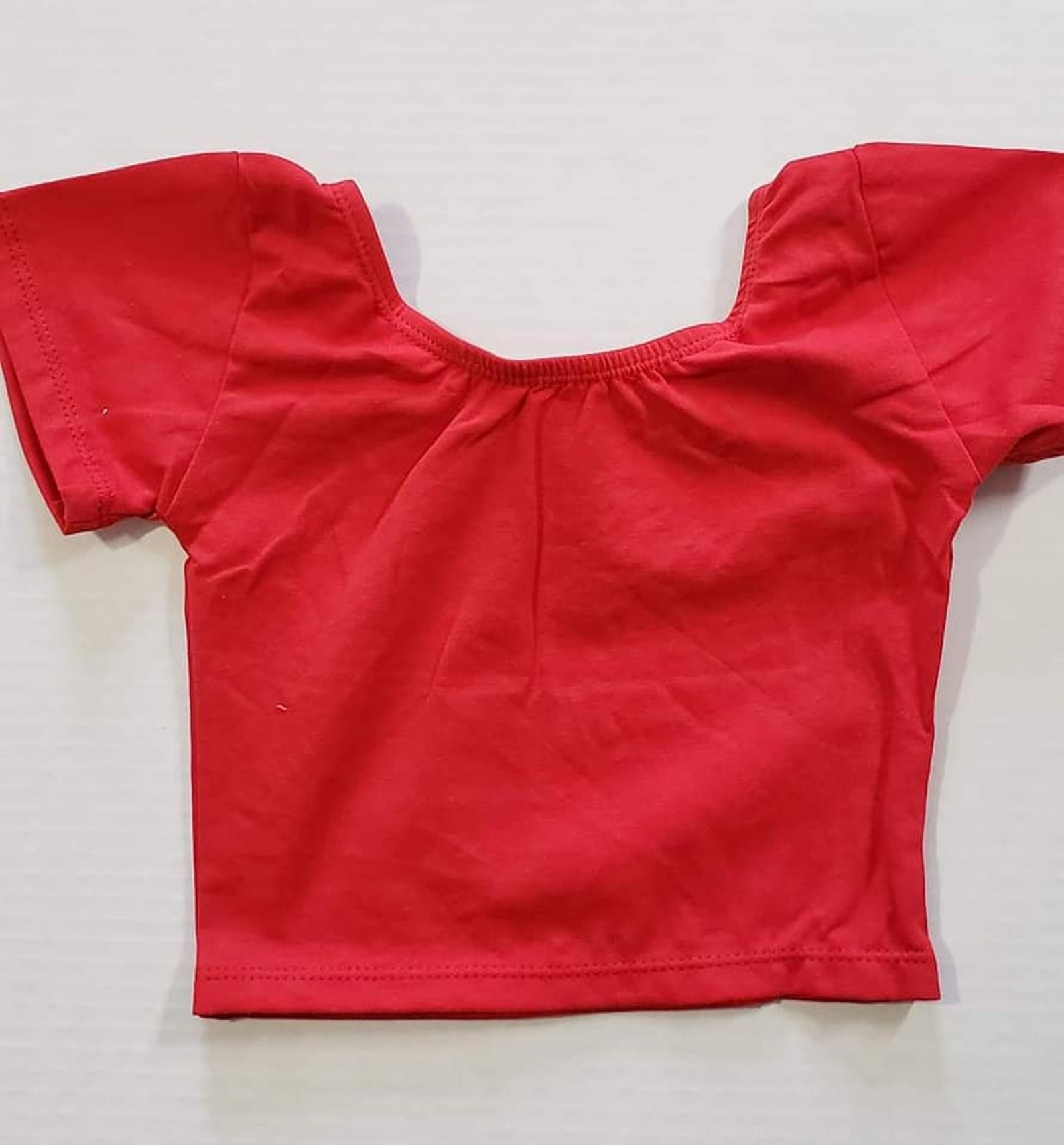 Plain Short Sleeve Crop Top for Baby & Girls Radhika Designs - Etsy