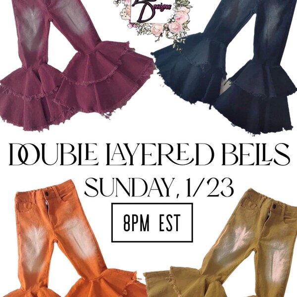 Girls Ruffle Pants - Etsy